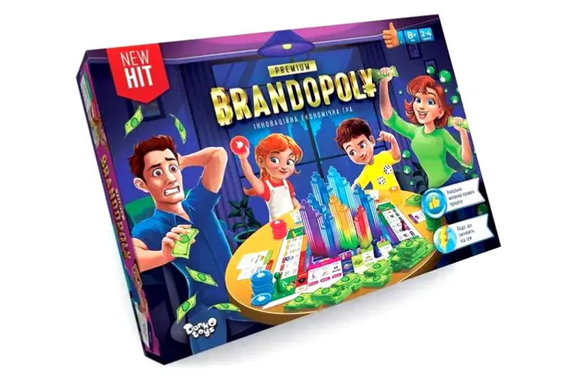 Настільна розважальна гра "Брендополія Premium" G-BrP-01-01U DANKO ...